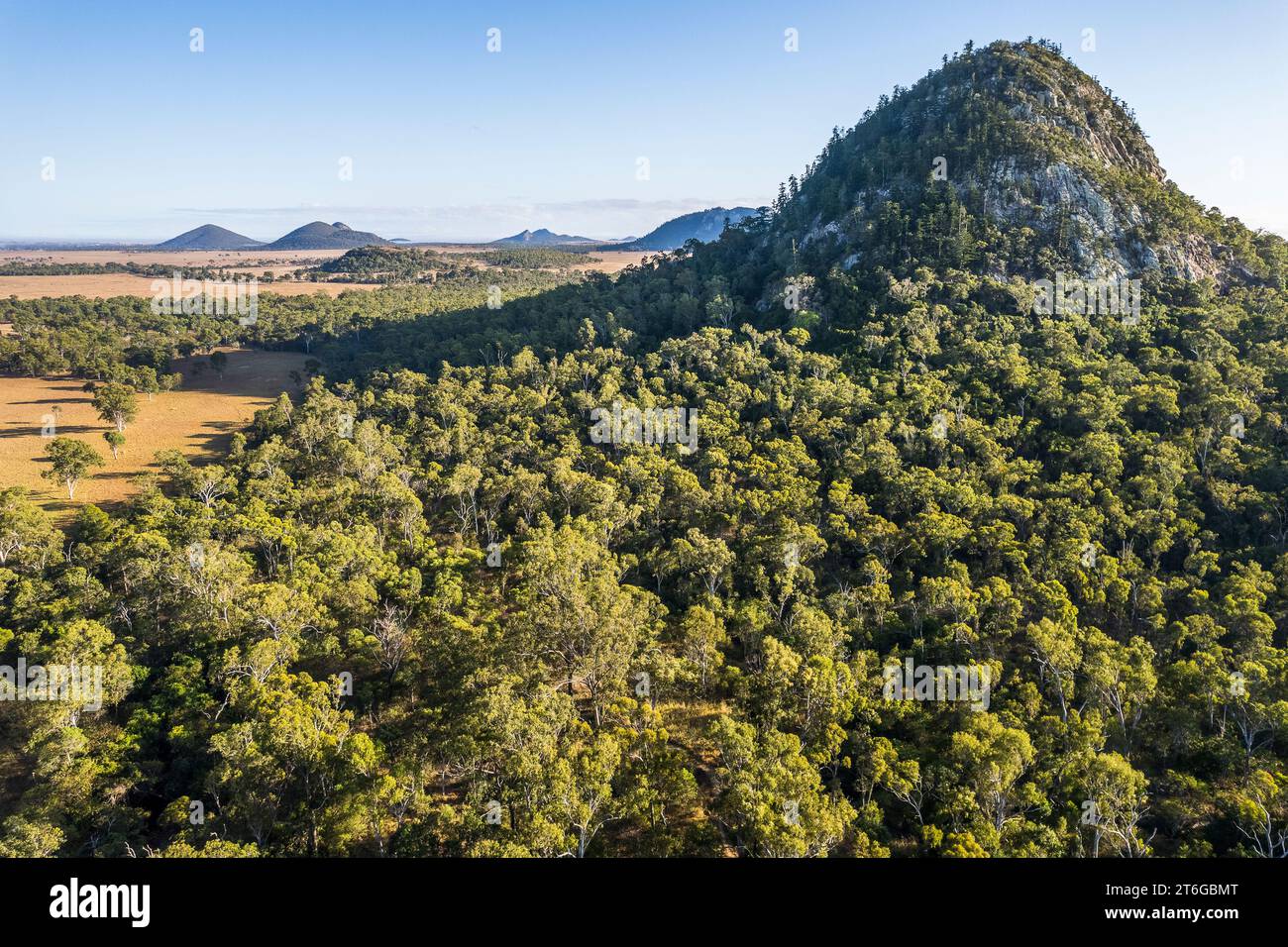 Ancient Volcano at Mount Jim Crow (Baga) National Park near Yeppoon ...