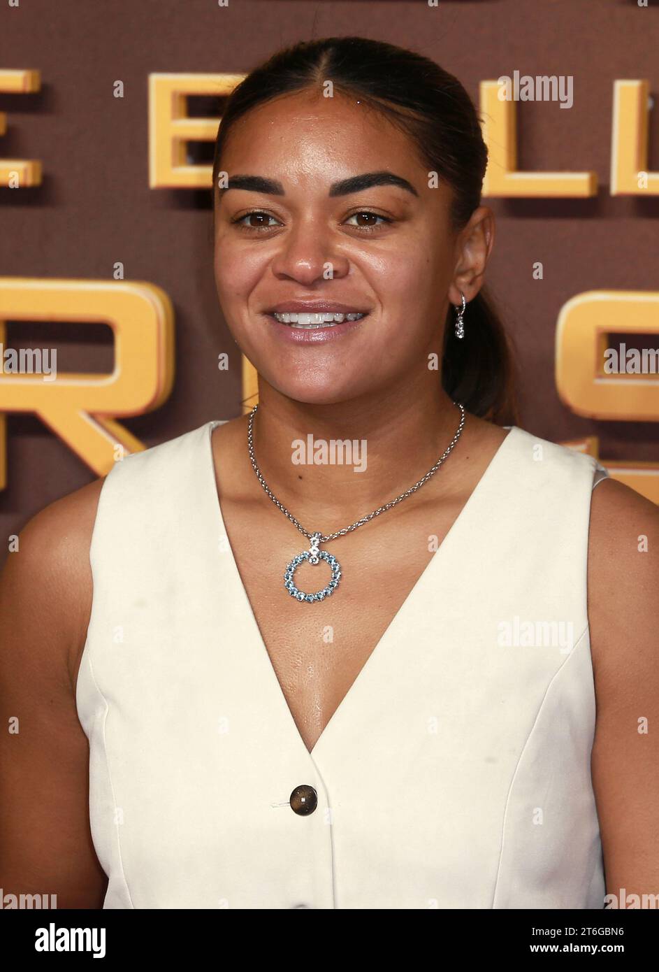 London, UK. 09th Nov, 2023. Jess Carter arrives at "The Hunger Games ...
