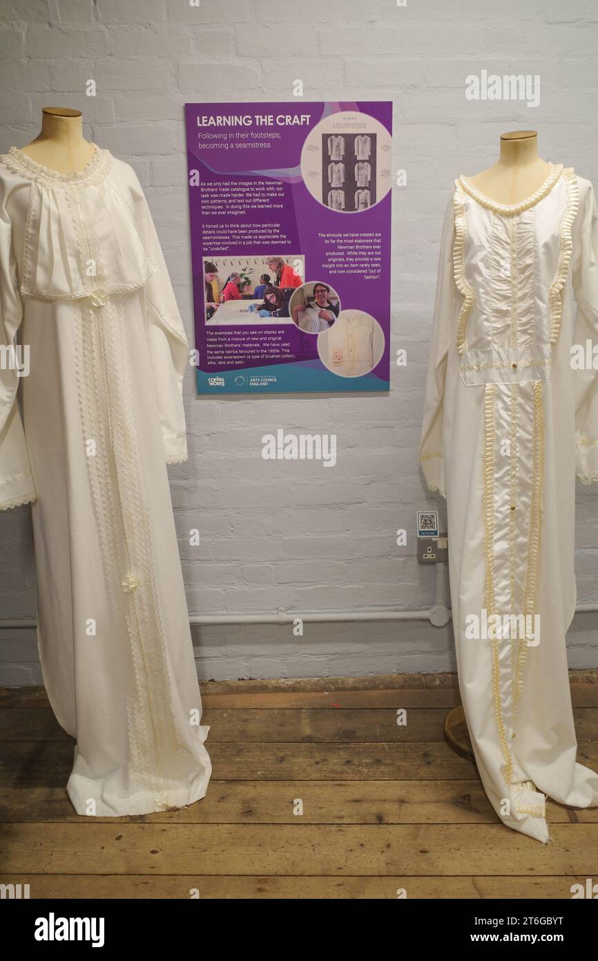 Birmingham, UK - Nov 5, 2023: The shroud room of the Newman Brothers ...