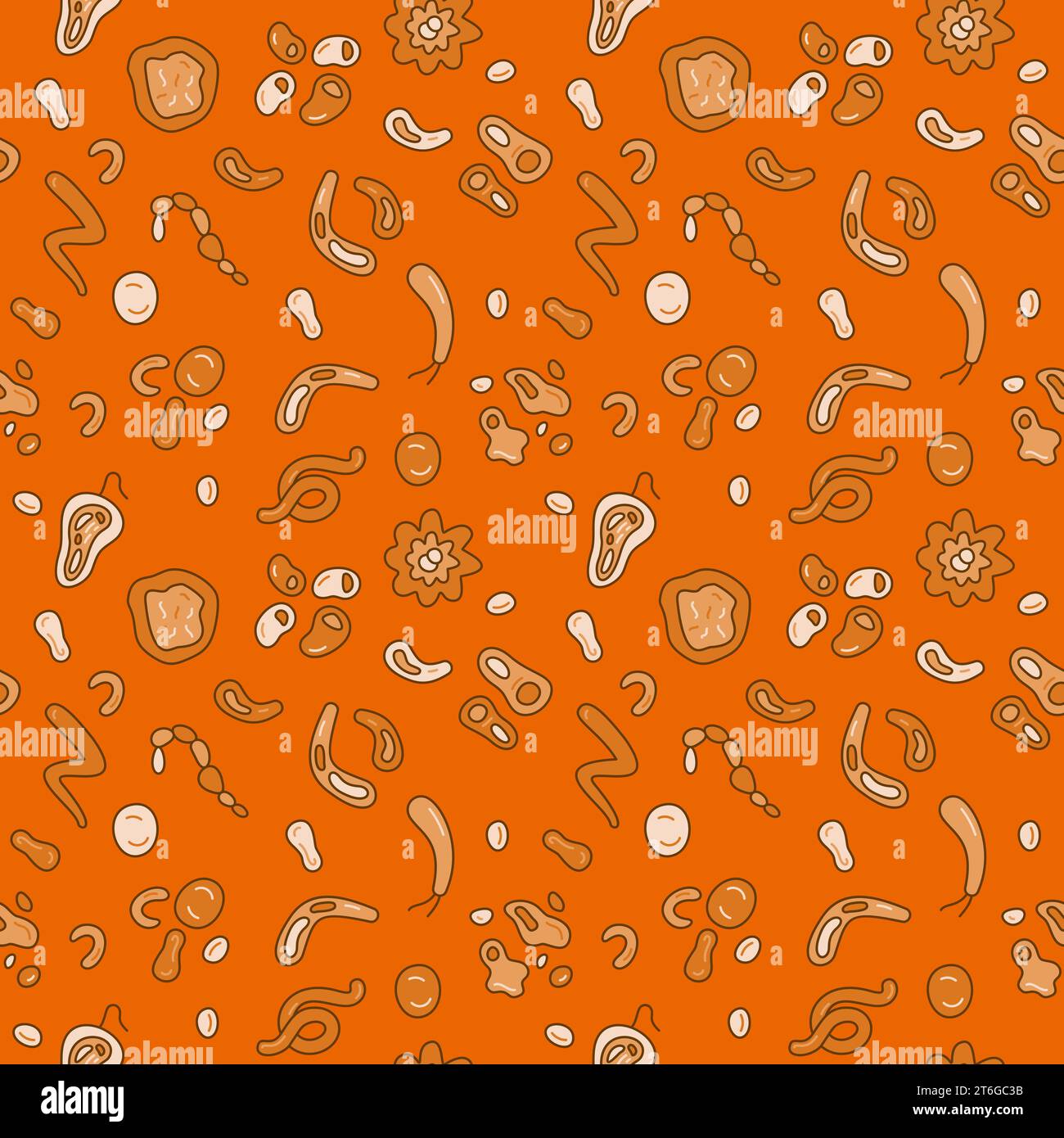 Microorganisms and Bacteria vector Healthcare concept modern colored ...