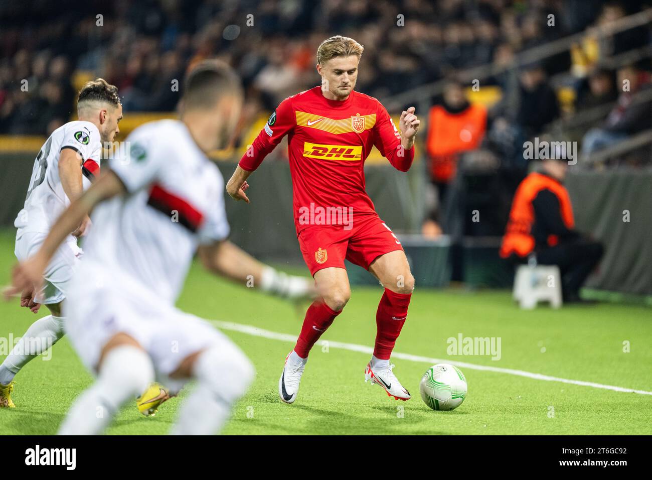 Farum, Denmark. 09th Nov, 2023. Martin Frese (5) of FC Nordsjaelland ...