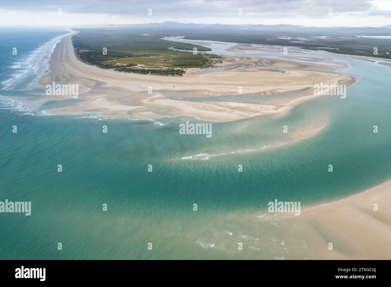 Serene Sandy Point at Byfield National Park, North of Bangalee and ...