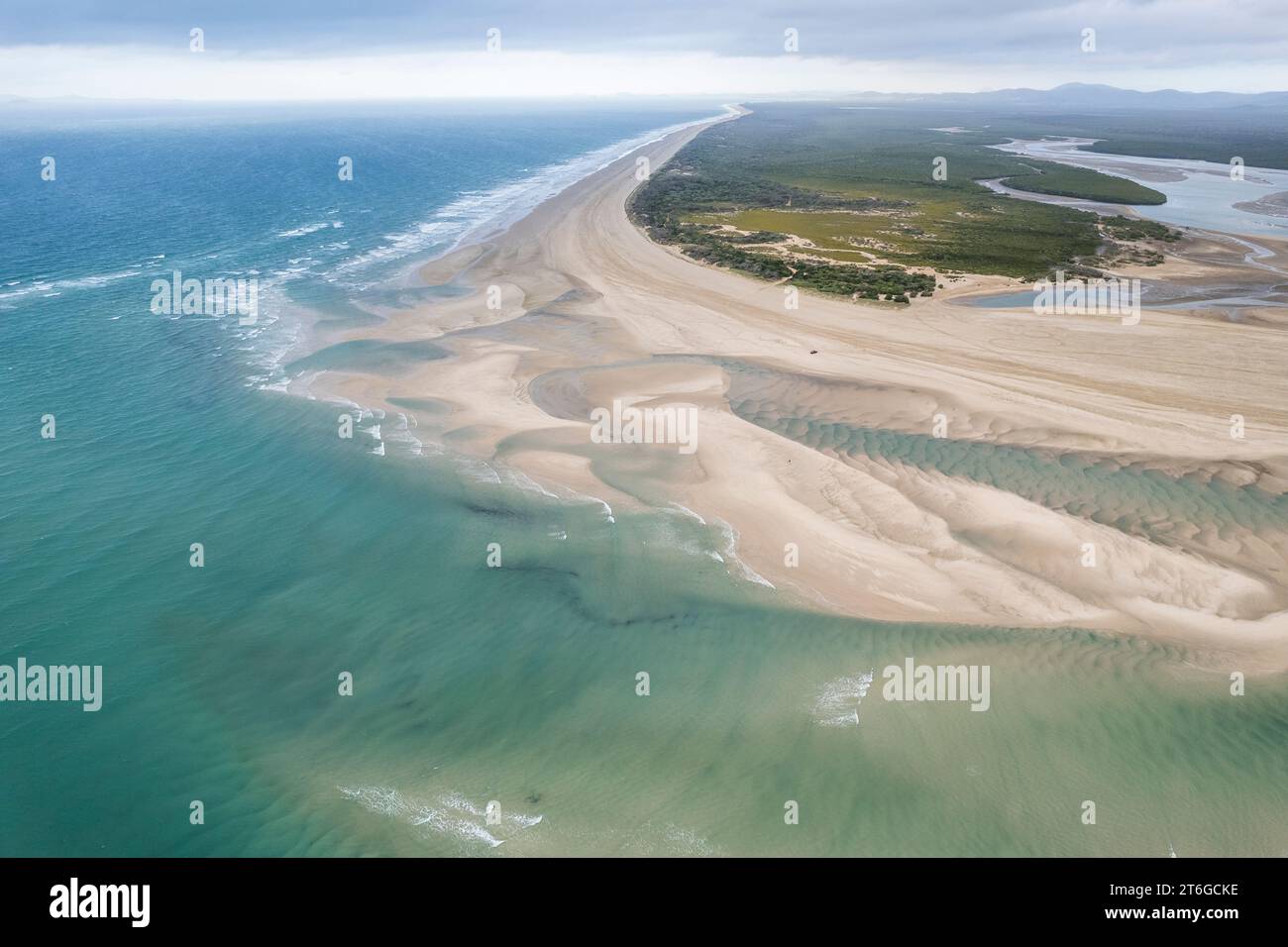 Serene Sandy Point at Byfield National Park, North of Bangalee and ...