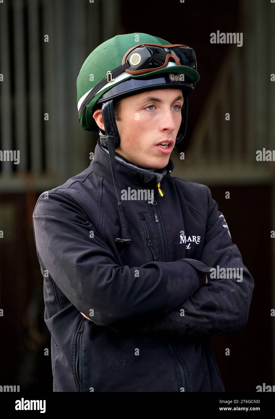 Jockey Frederick Larson during a visit to Mick Appleby Racing ...