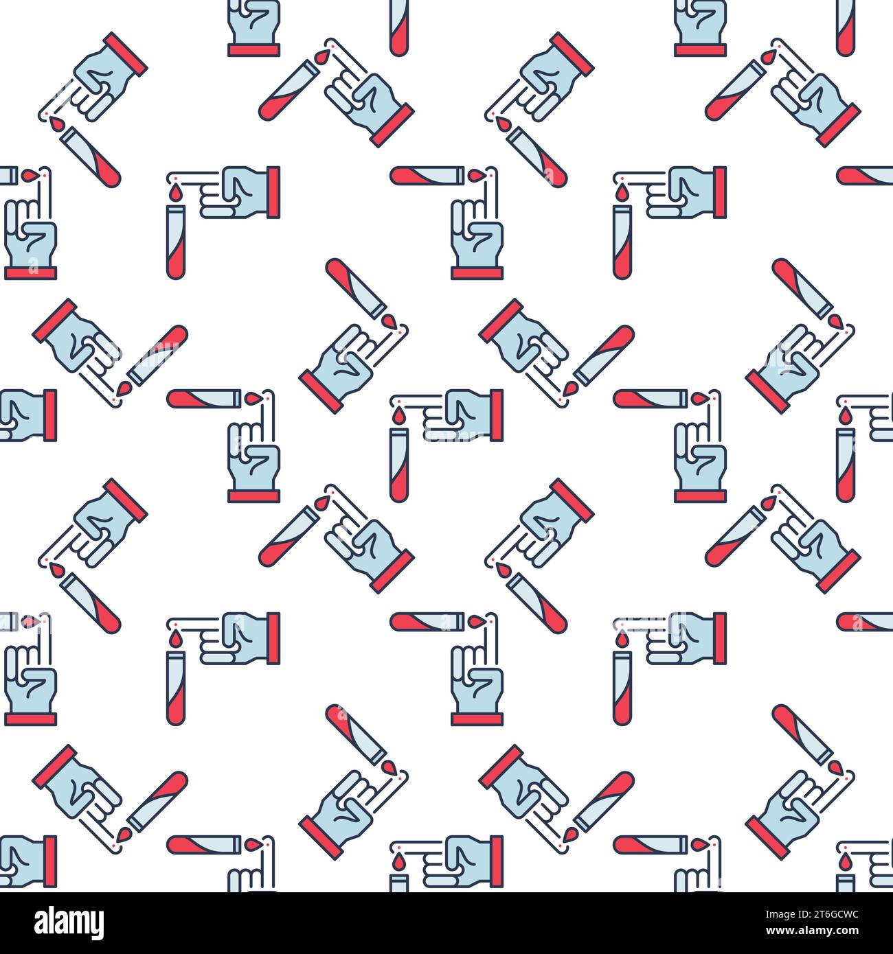 Finger Blood Test and Test-Tube vector Medical Measurement concept ...