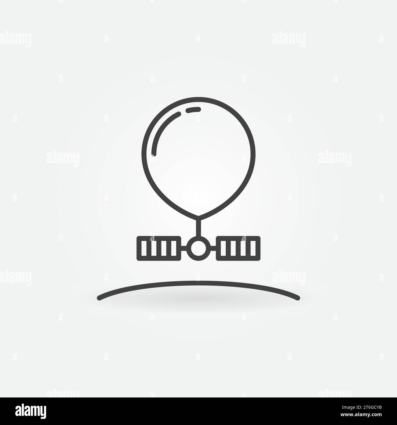 Solar-Powered Radiosonde vector concept outline icon or symbol Stock ...