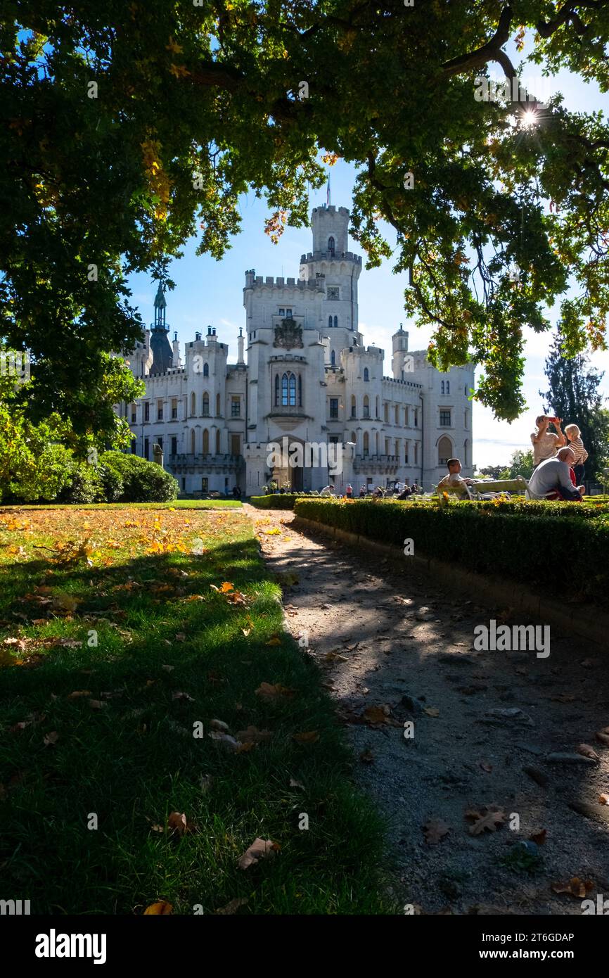 The Neo-Gothic chateau from the 13th century, whose founder was ...