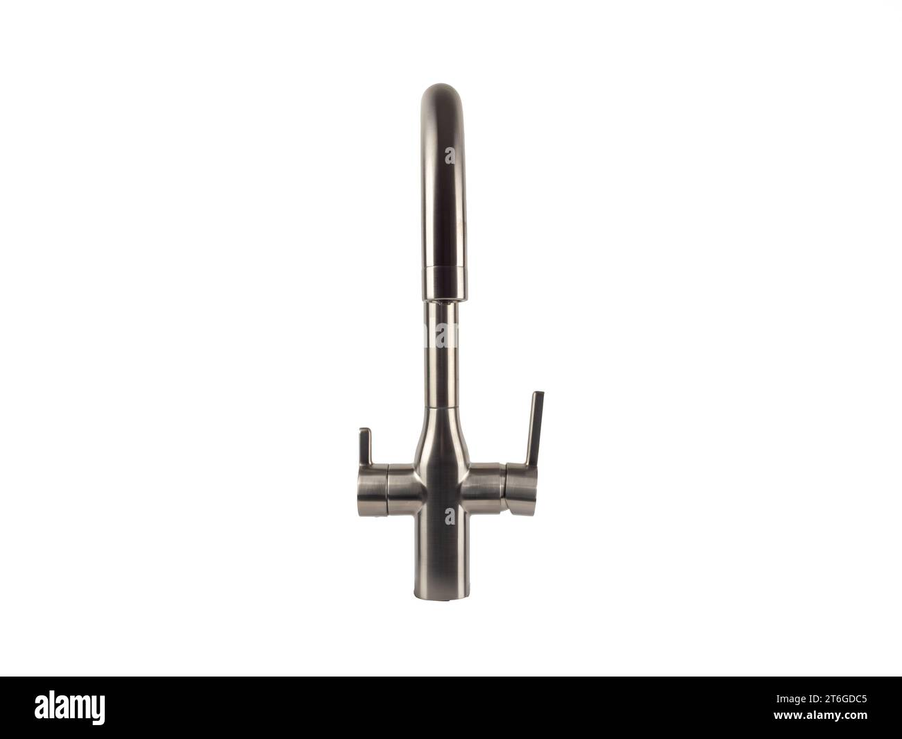 Water tap isolated on white background. Kitchen faucet on white Stock ...