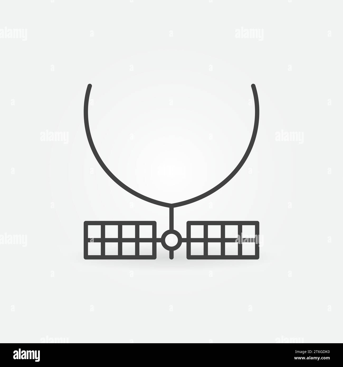Radiosonde with Solar Panels vector concept linear icon or symbol Stock ...
