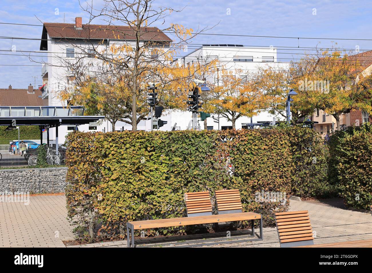 Impressionen aus dem Zentrum der Stadt Viernheim in Hessen Stock Photo ...