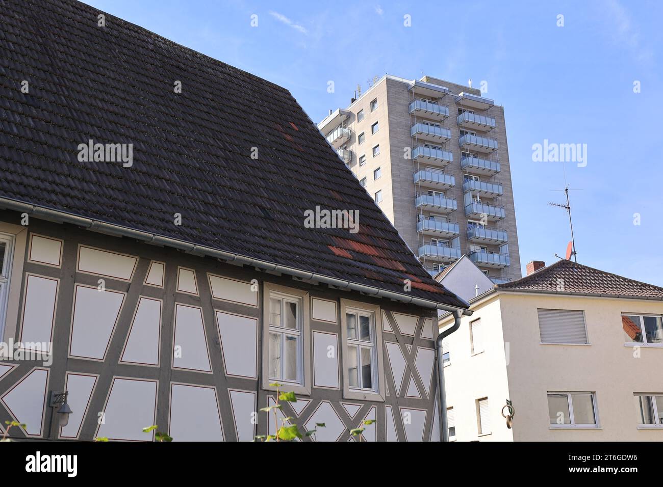 Impressionen aus dem Zentrum der Stadt Viernheim in Hessen Stock Photo ...