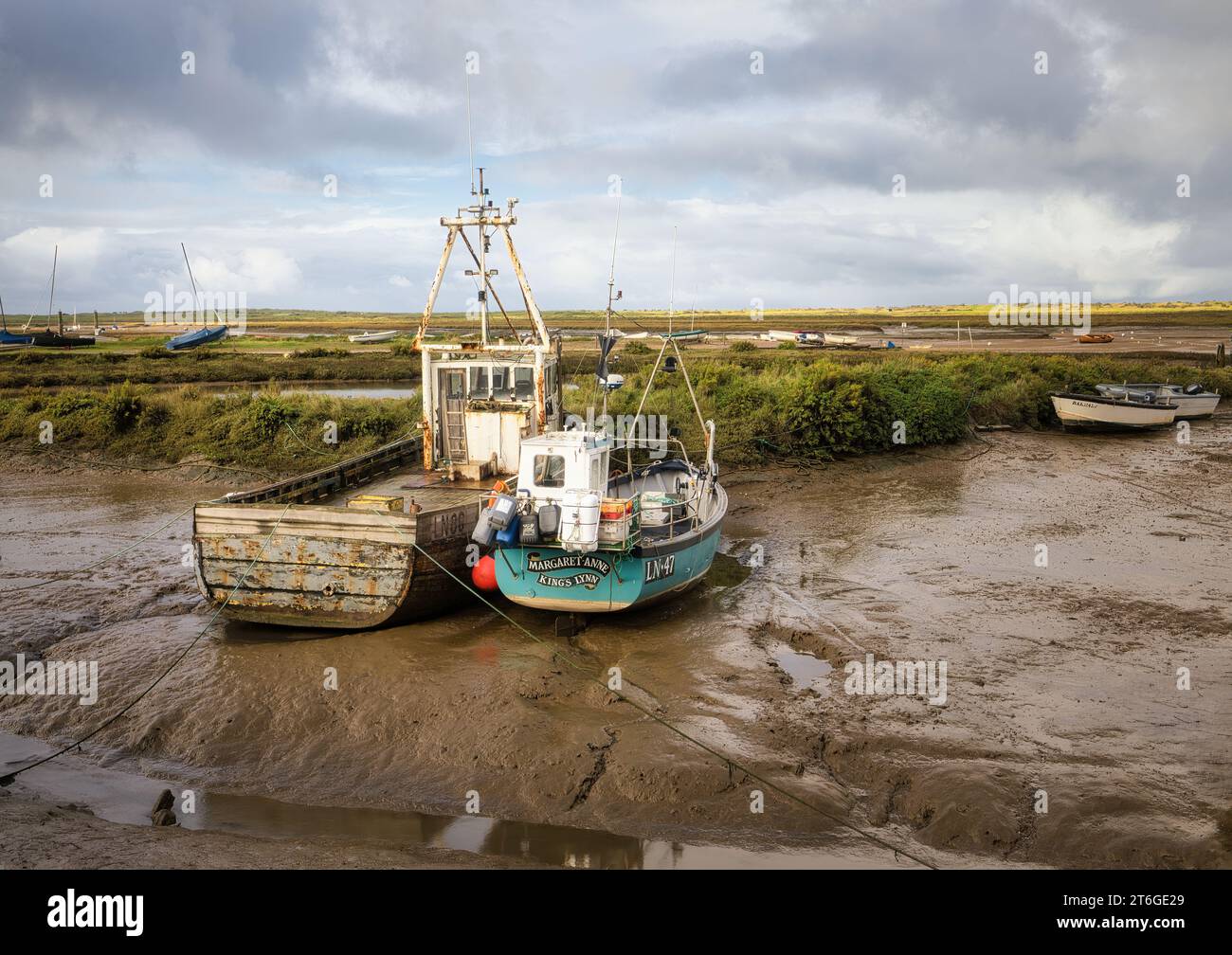 Fishing boats brancaster staithe norfolk hi-res stock photography and ...