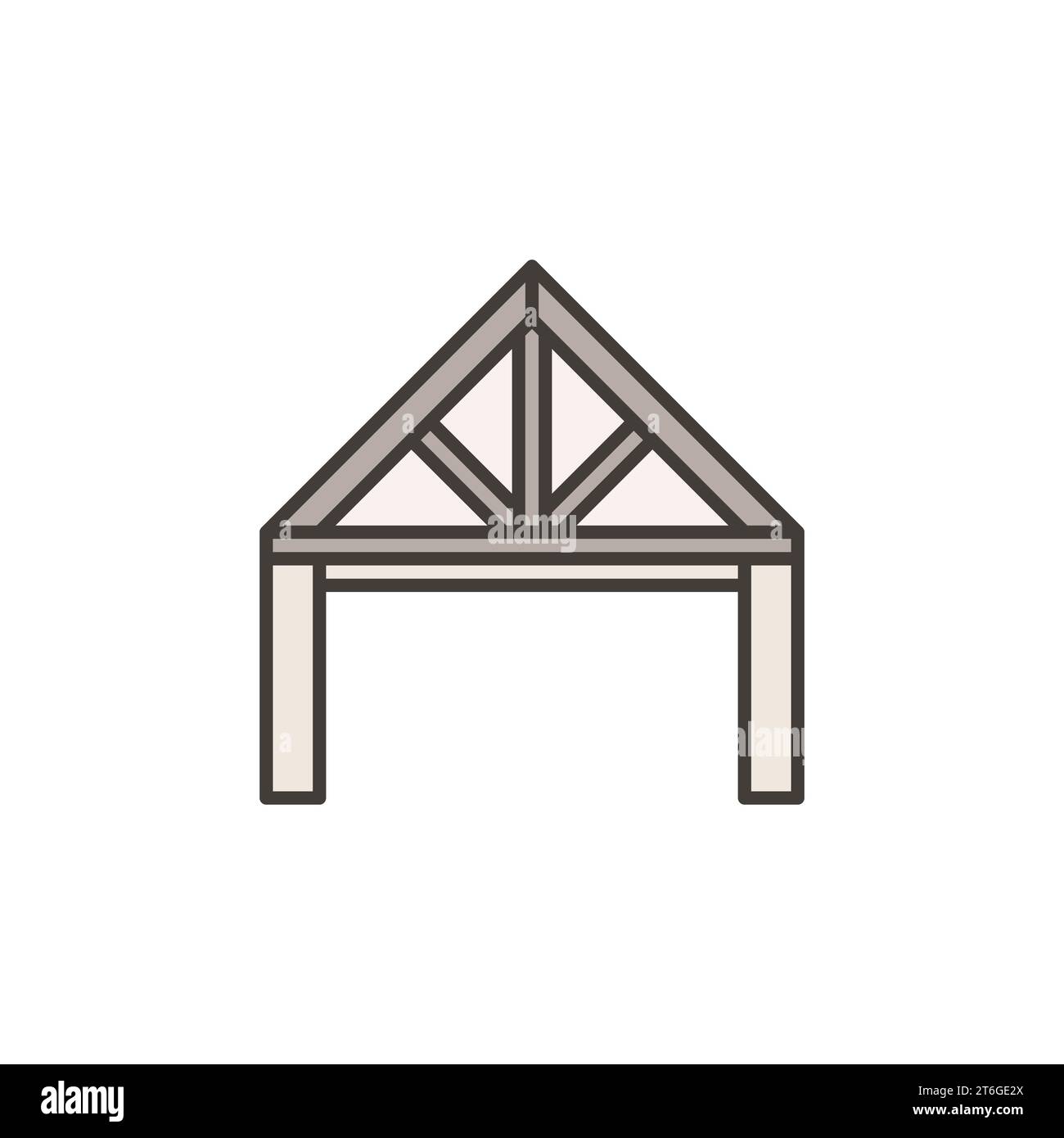 Timber truss Stock Vector Images - Alamy