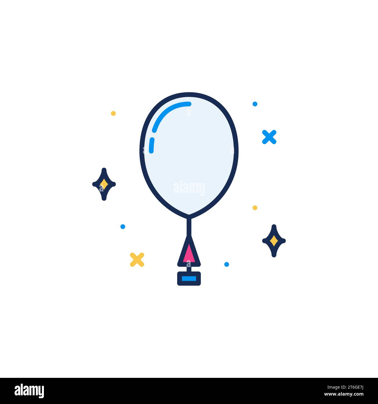 Weather Balloon vector Radiosonde concept colored icon or symbol Stock ...