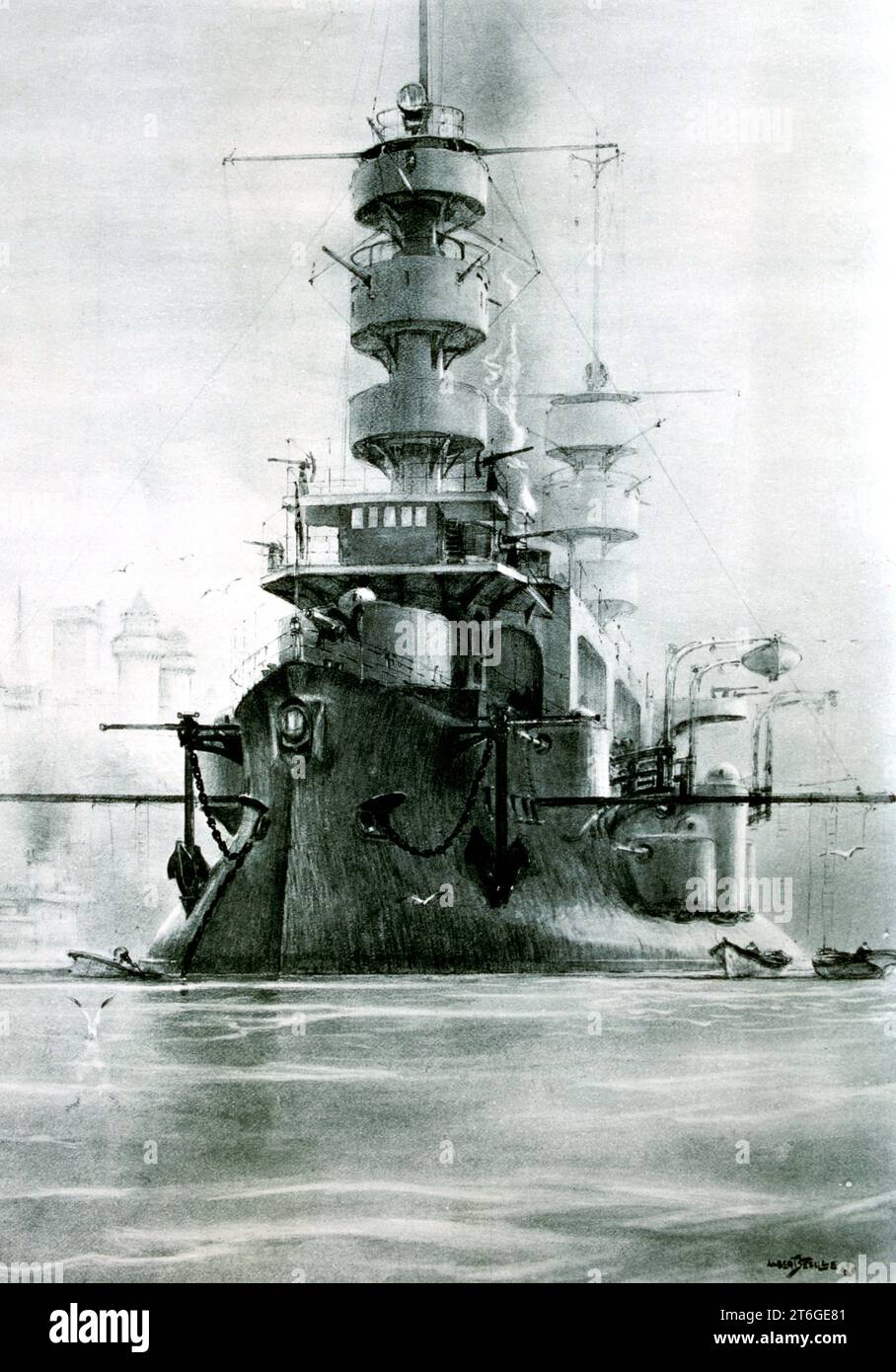 French battleship 'Charles Martel', 1897 (20th century Stock Photo - Alamy