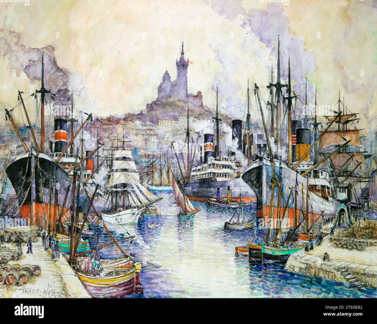 'Port of Marseille', 1900-1950 Stock Photo - Alamy