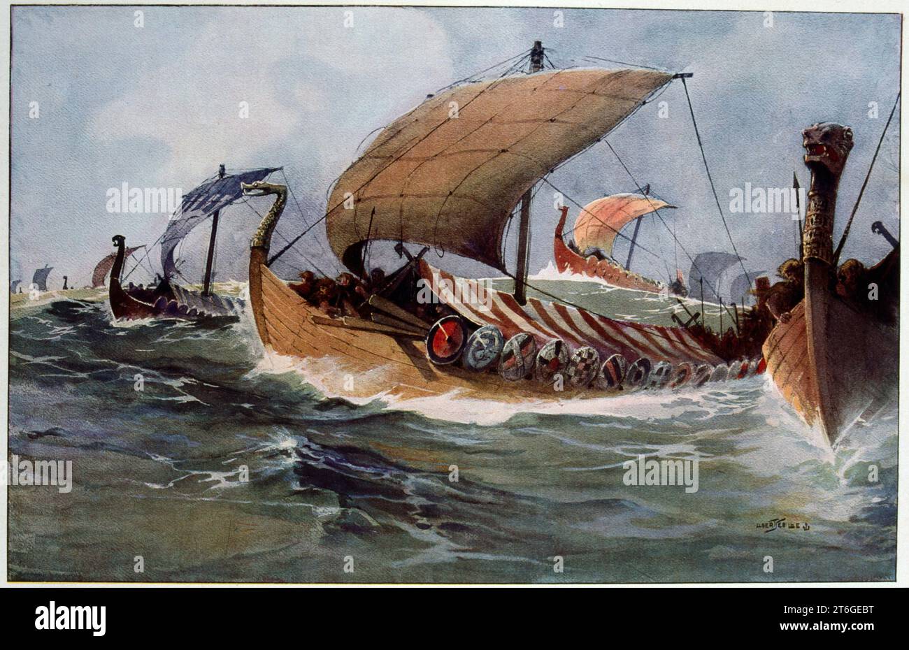 Viking longships hi-res stock photography and images - Alamy