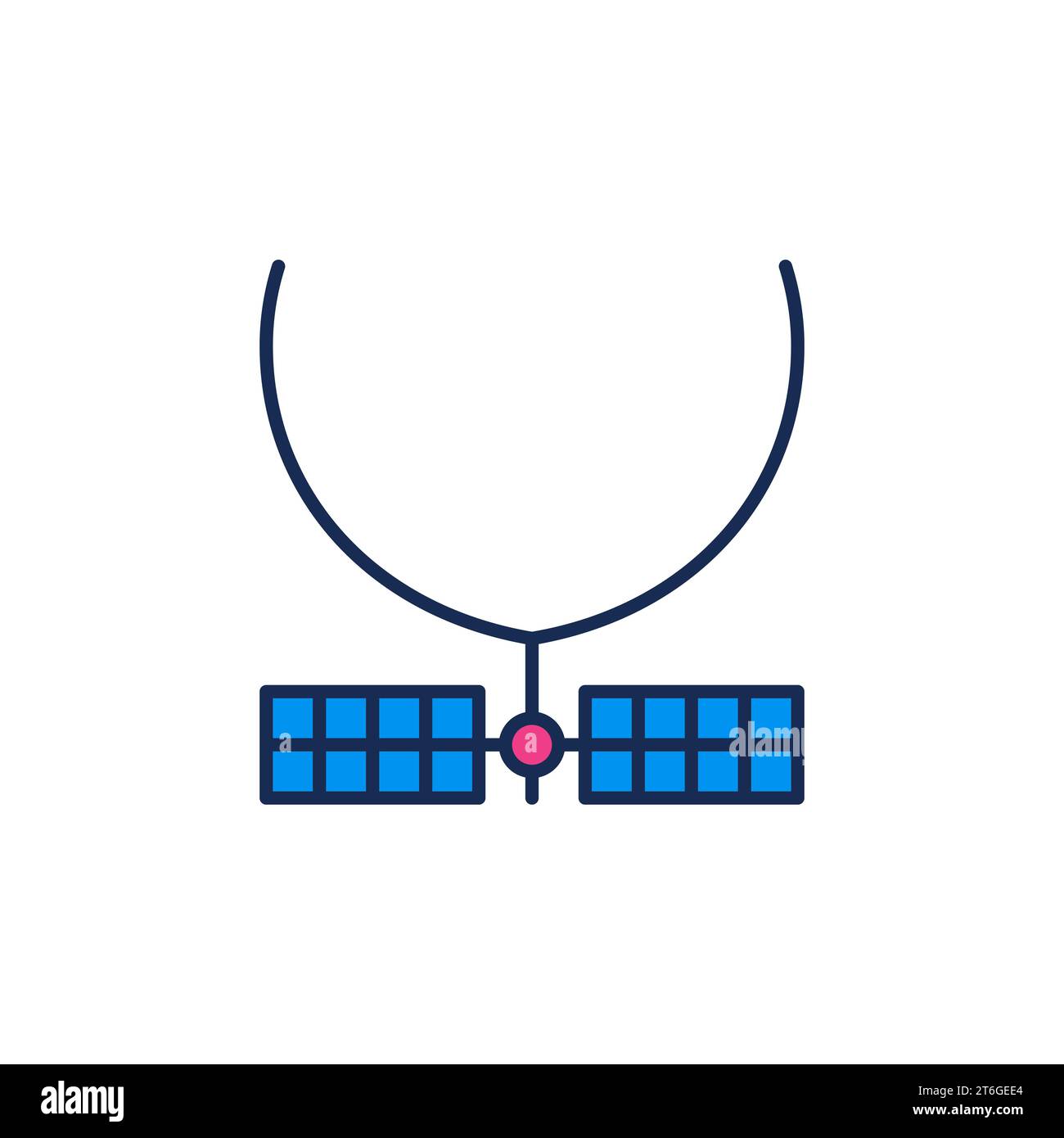 Spy Radiosonde with Solar Panels vector concept colored icon or logo ...