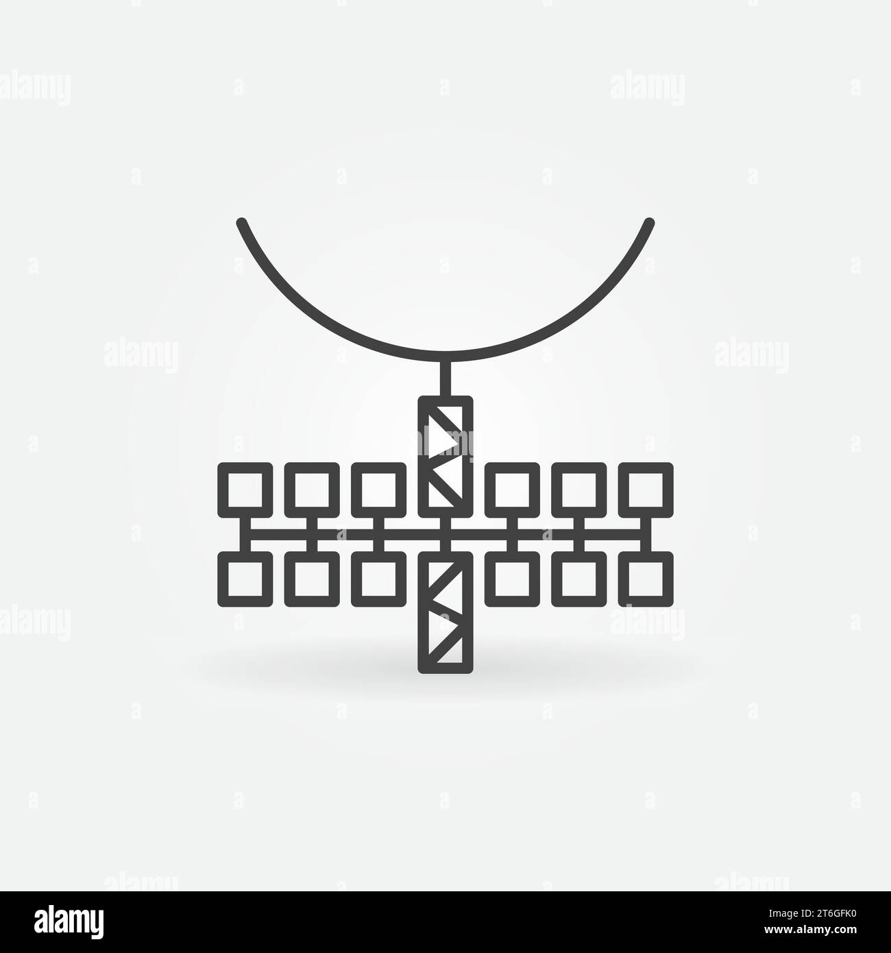 Radiosonde with Big Solar Panels vector concept icon or symbol in ...