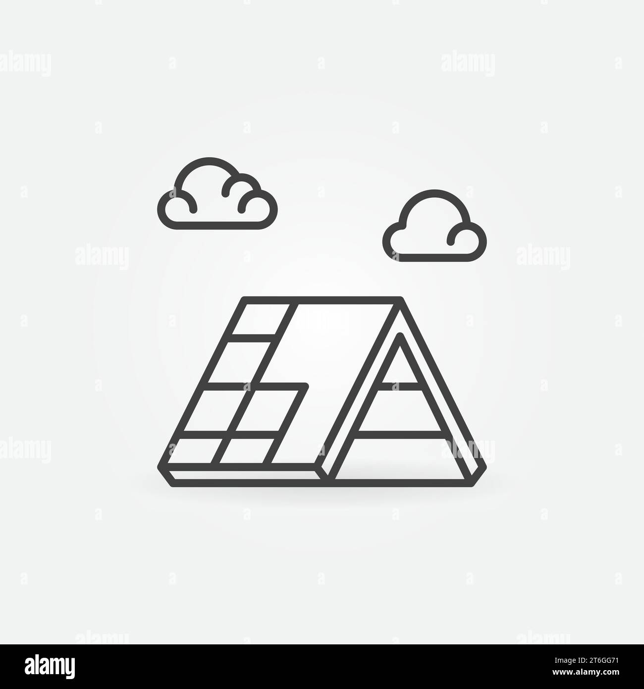 Roof Installation and Repair vector concept outline icon or symbol ...
