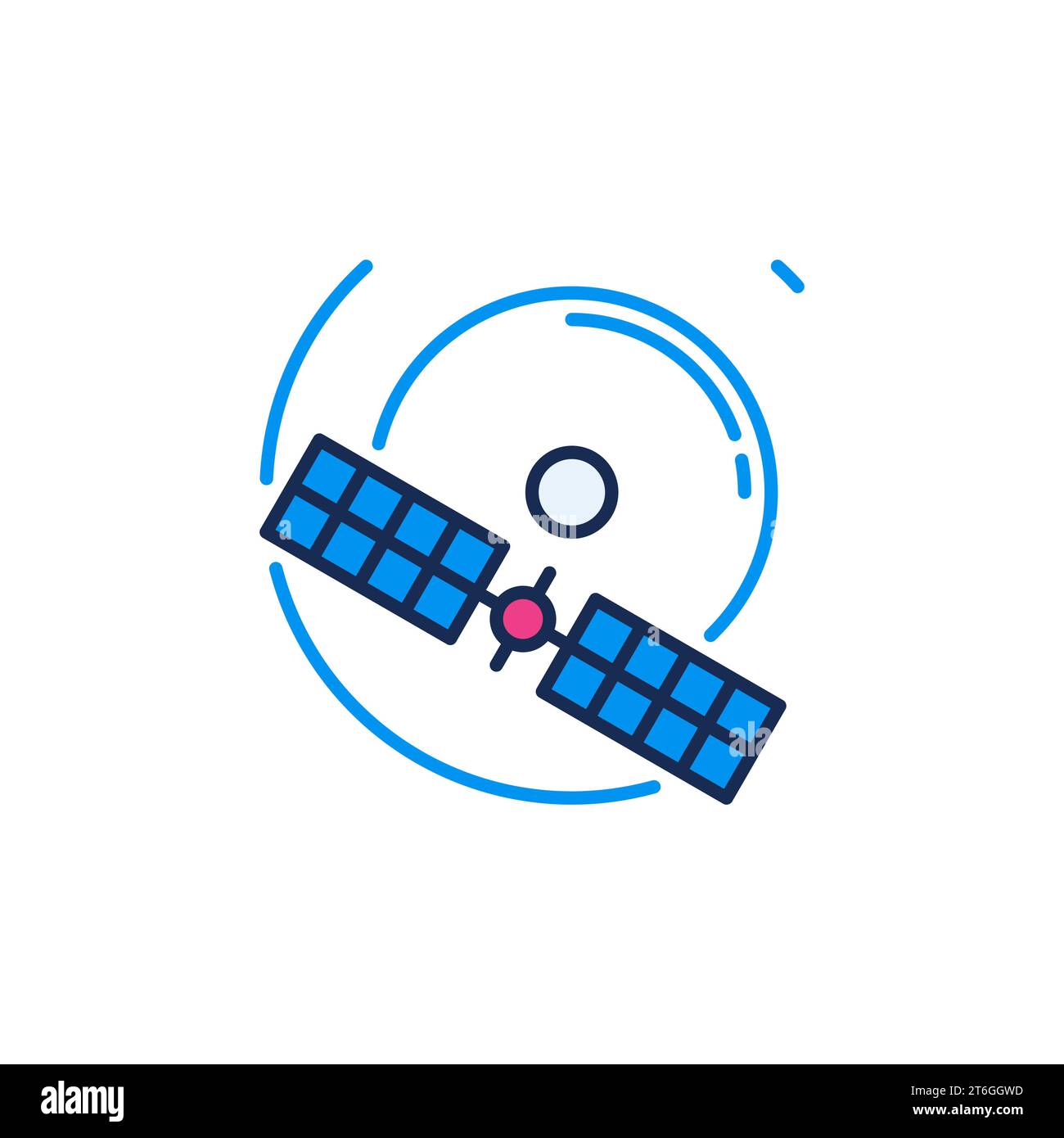 Spy Radiosonde on Solar Energy vector concept colored icon or sign ...