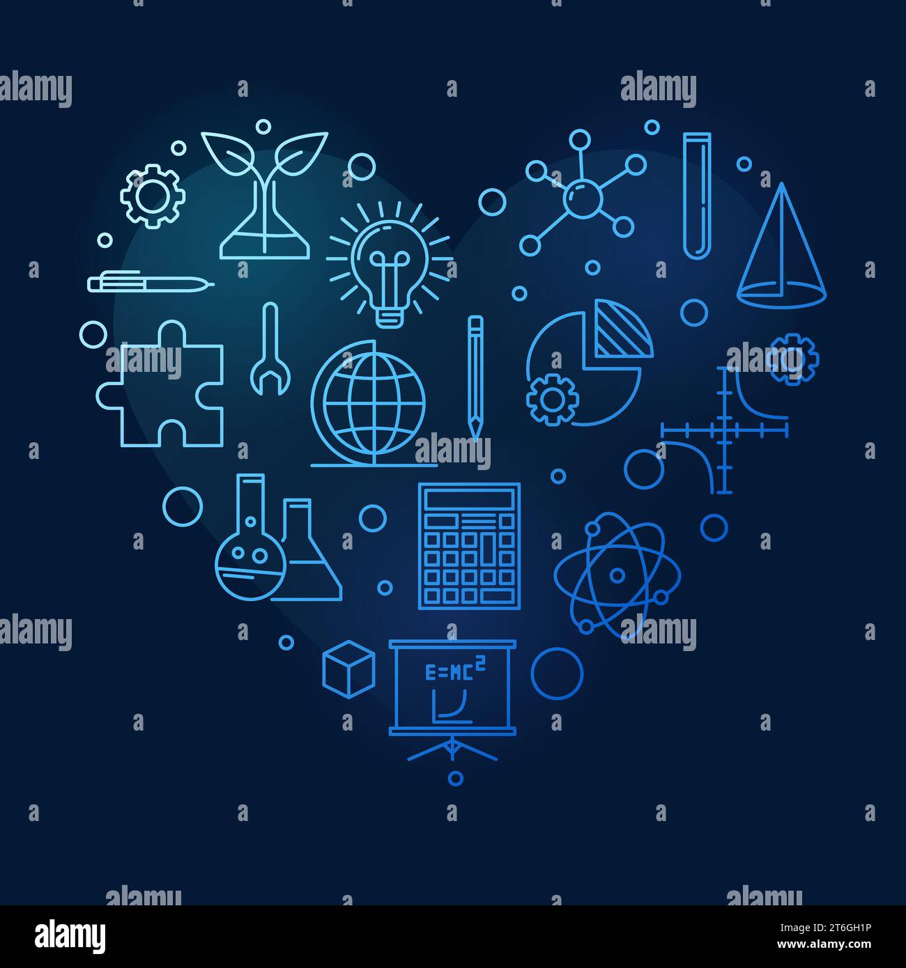 Science, Technology, Engineering and Math Education heart shaped ...