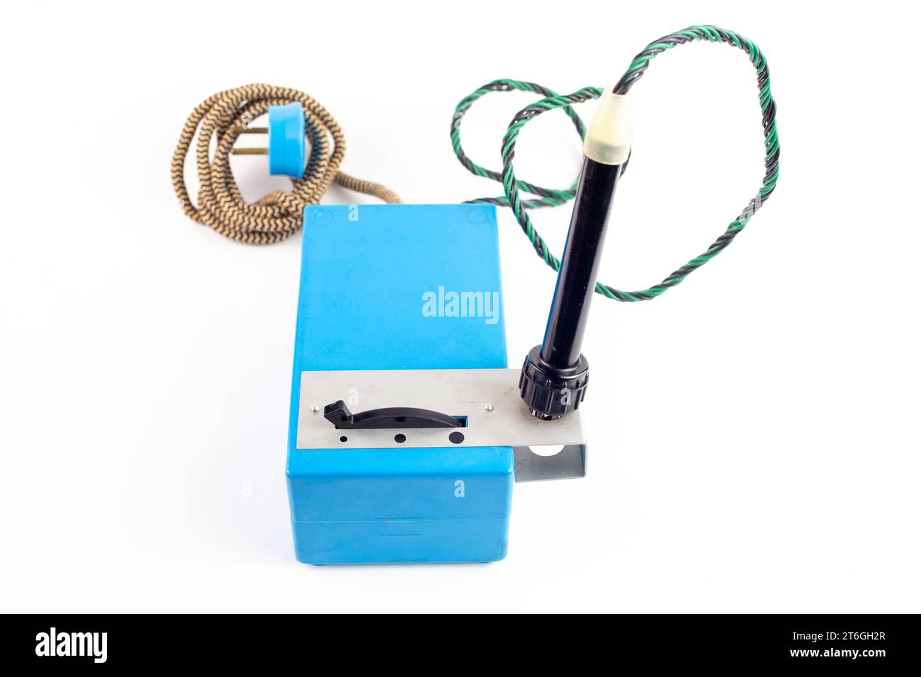 soviet electrical pyrography pen device on white background Stock Photo ...