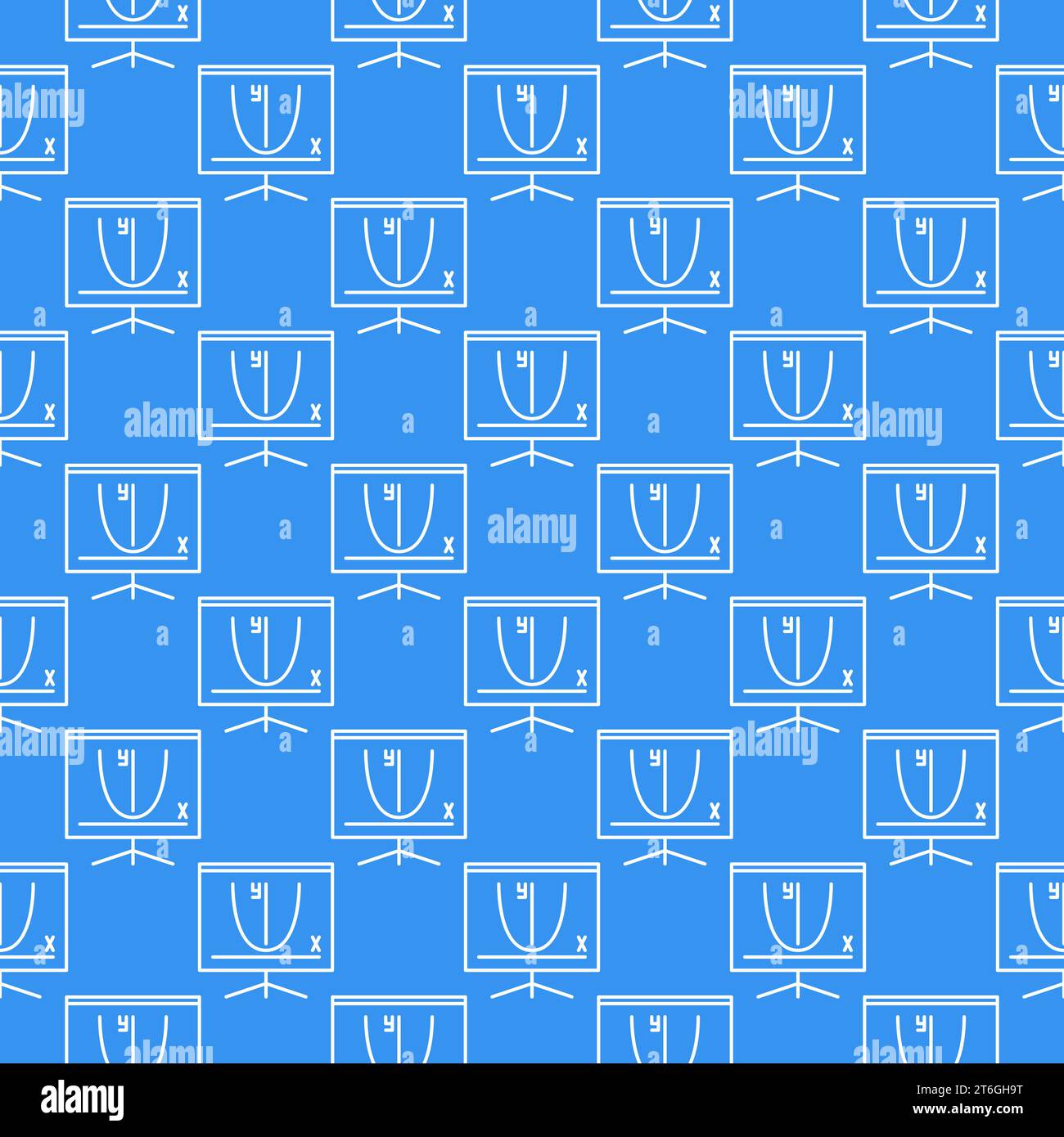 Math Graph vector Mathematics Science concept outline seamless pattern ...