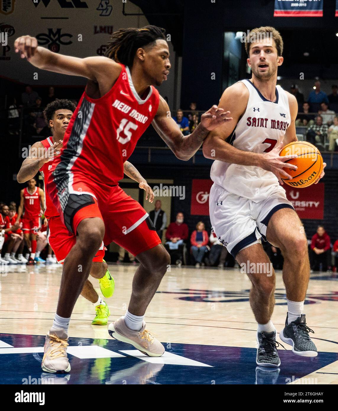 Moraga, USA. 09th Nov, 2023. November 09 2023 Moraga, CA U.S.A. St. Mary's guard Augustas ...