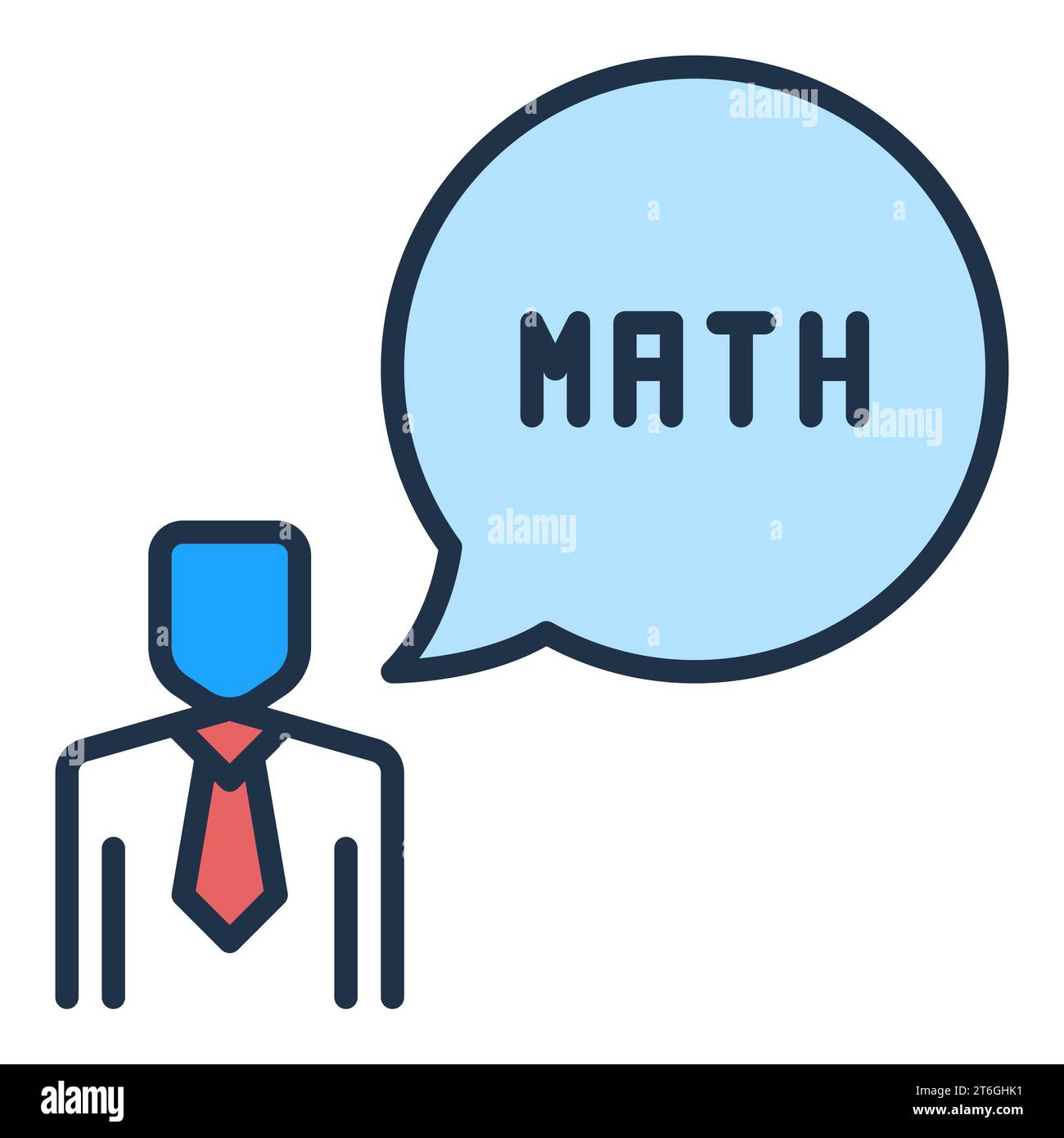 Teacher talking to student holding book Stock Vector Images - Alamy