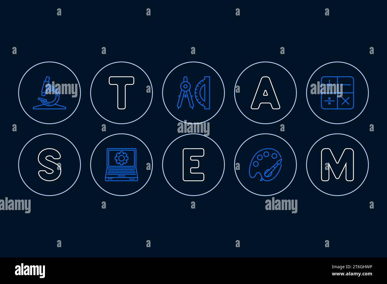 Blue line laptop gear icon Stock Vector Images - Alamy