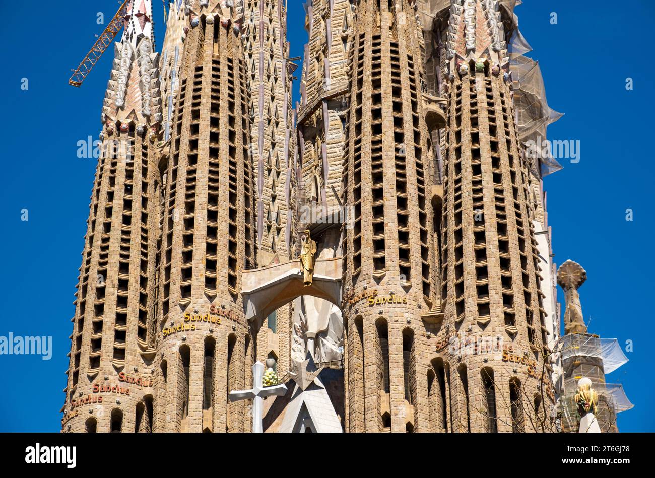 Barcelona detail towers gaudi hi-res stock photography and images - Alamy