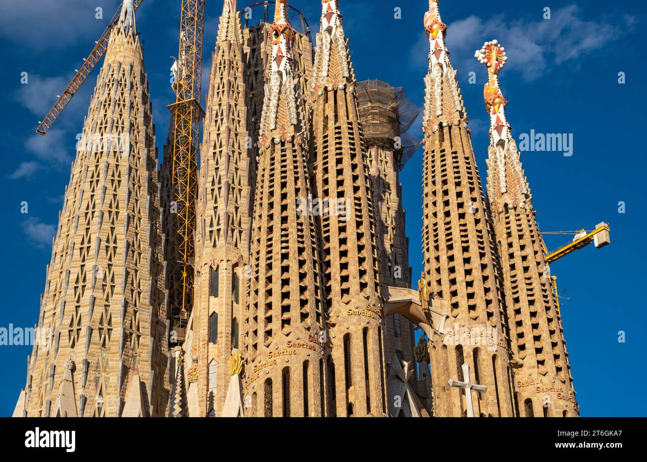 Barcelona detail towers gaudi hi-res stock photography and images - Alamy