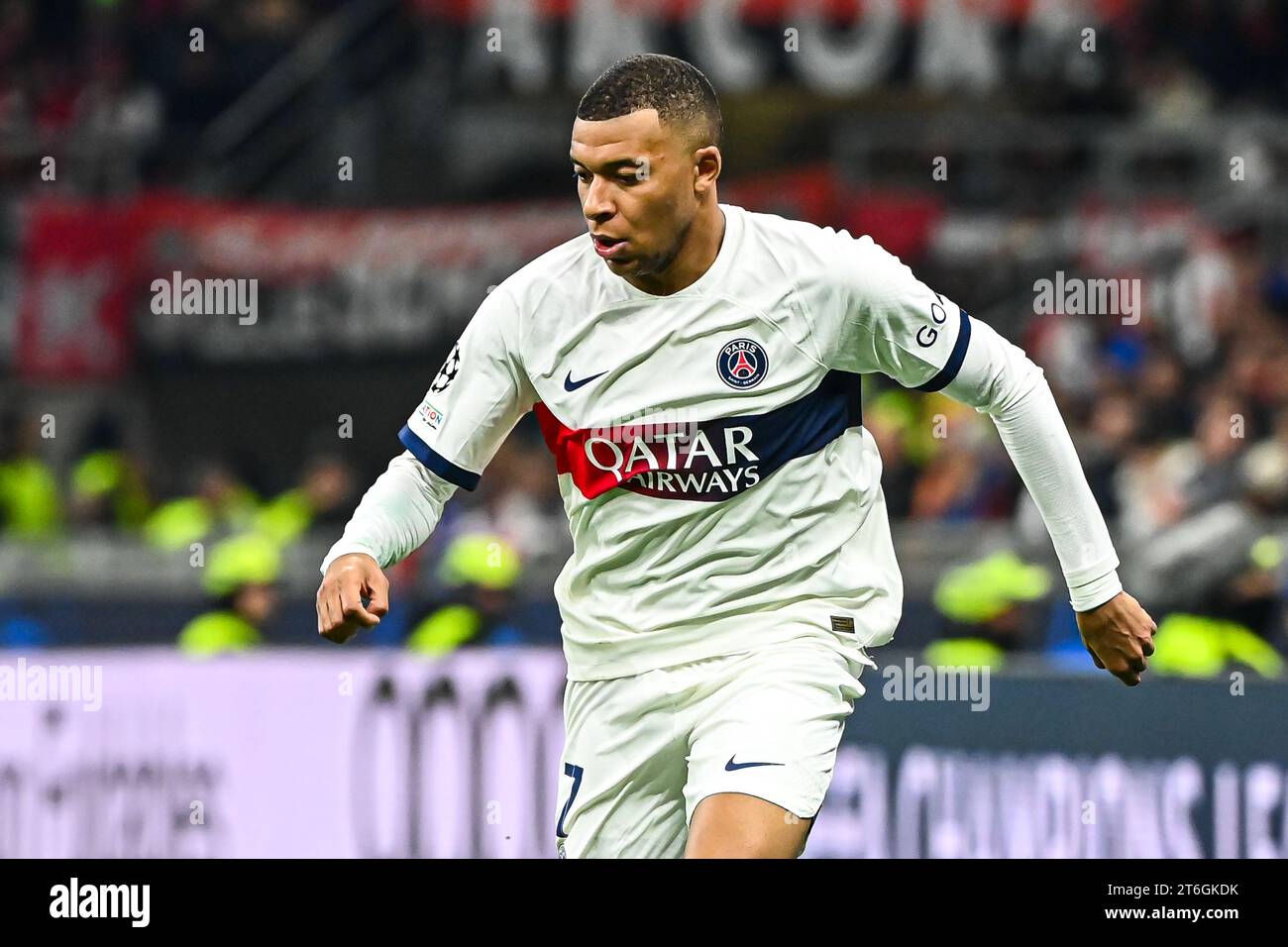 Kylian Mbappé of PSG Paris Saint-Germain FC looks on during the UEFA ...