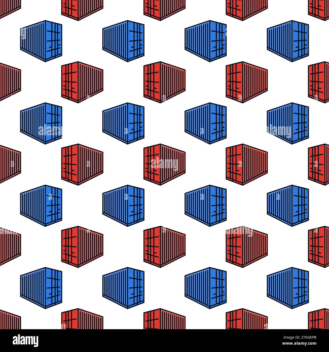 Shipping containers pattern Stock Vector Images - Alamy