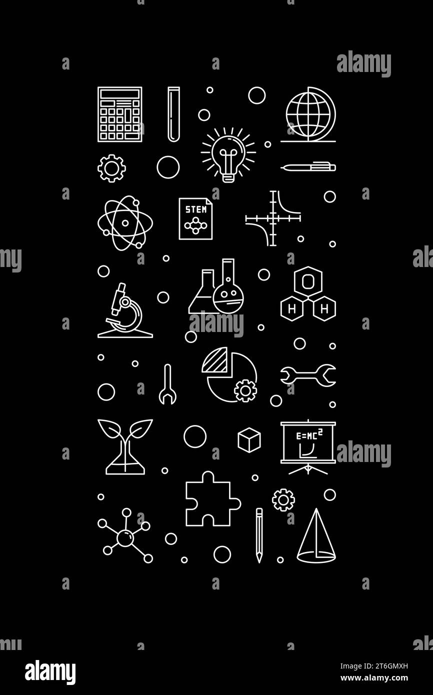 Science, Technology, Engineering, Mathematics - STEM concept outline ...