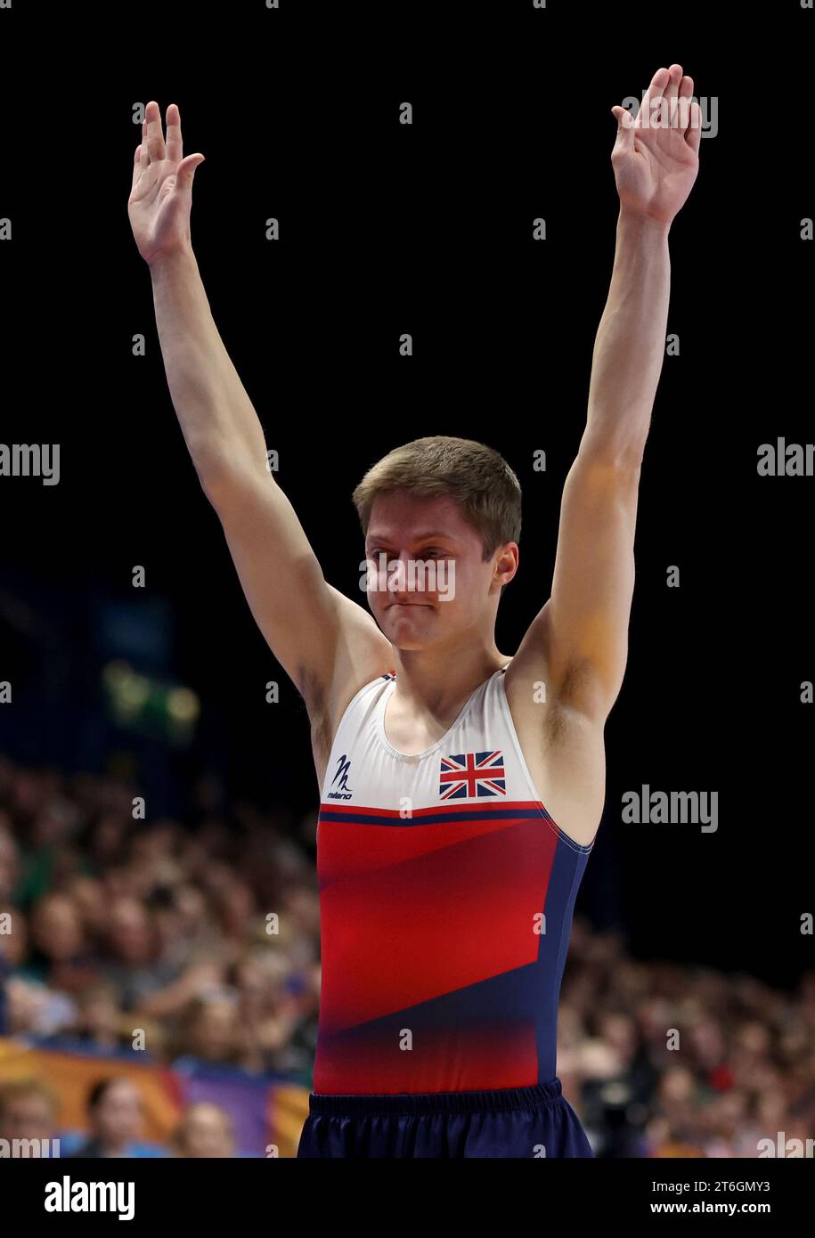 Great Britain's Fred Teague reacts after competing in the Men's ...