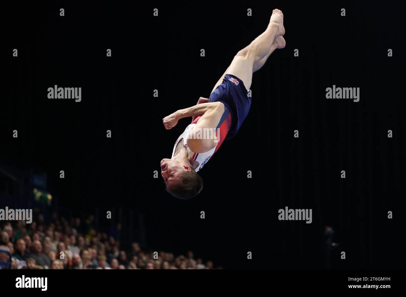 Great Britain's Fred Teague competes in the Men's Tumbling ...