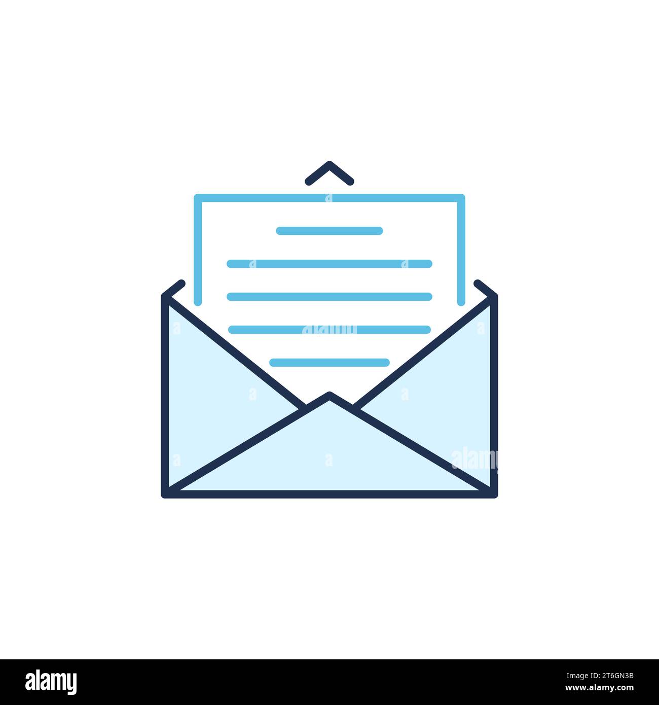Letter in Envelope vector Email Message concept colored icon or design ...