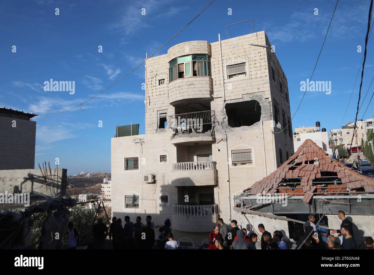 West Bank. November 10, 2023. Israeli forces demolish the houses of ...