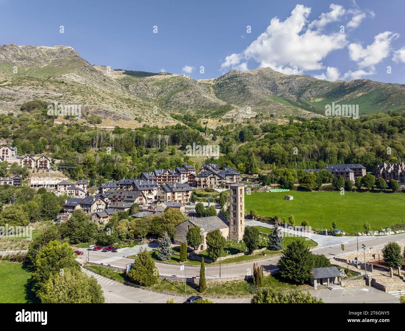 Roman Church of Sant Climent de Taull Catalonia Spain. This is one of ...