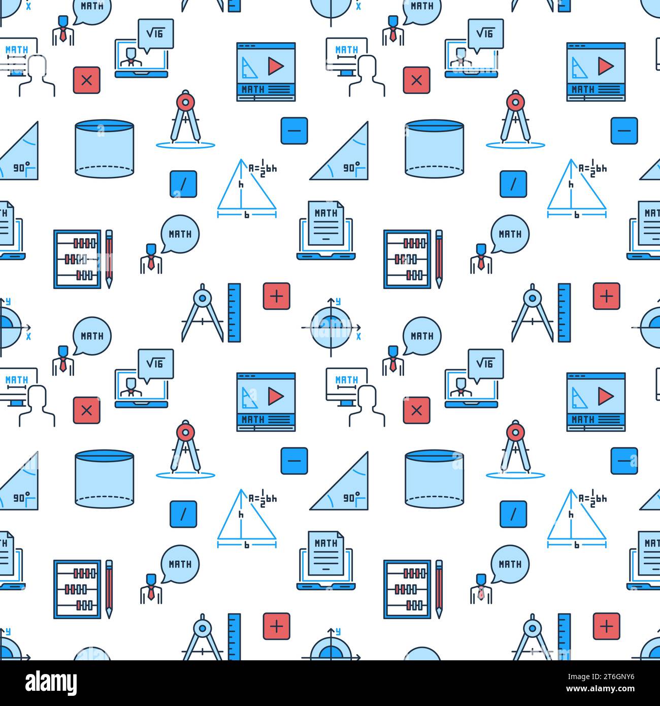 Mathematics colored background. Maths Science concept colored vector ...