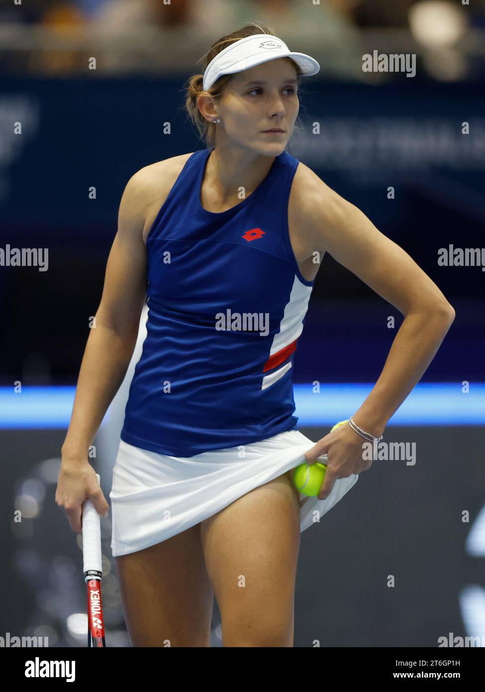 Tennis player Varvara Gracheva (FRA) in action during the final group ...
