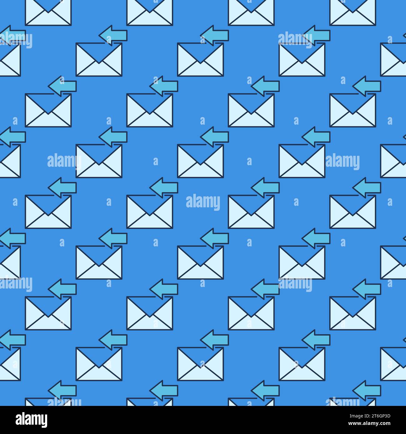 Envelope and Horizontal Arrow vector Email Forward concept blue ...