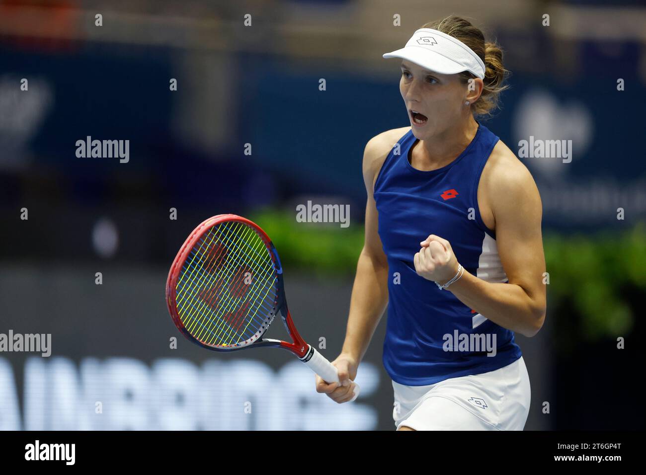 Tennis player Varvara Gracheva (FRA) in action during the final group ...