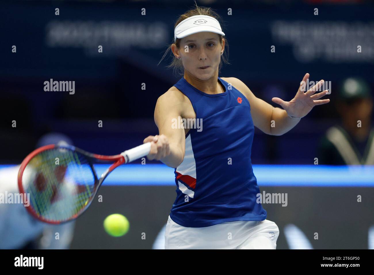 Tennis player Varvara Gracheva (FRA) in action during the final group ...