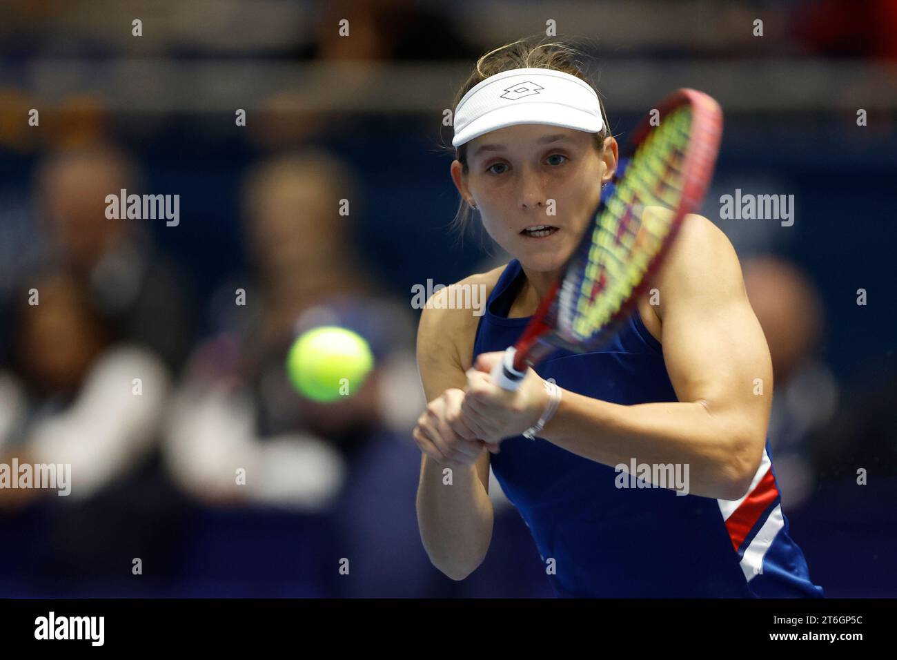 Tennis player Varvara Gracheva (FRA) in action during the final group ...