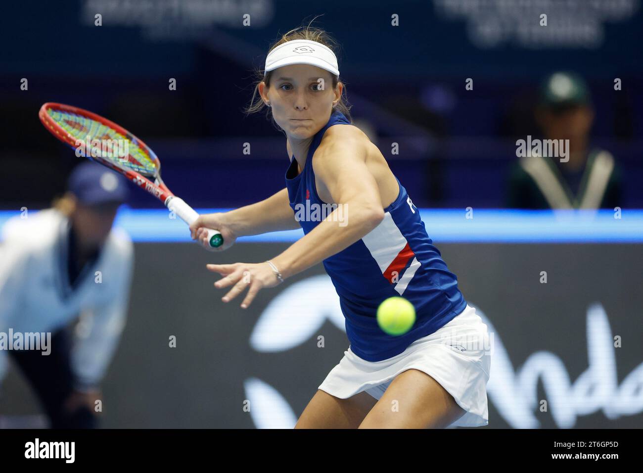 Tennis player Varvara Gracheva (FRA) in action during the final group ...