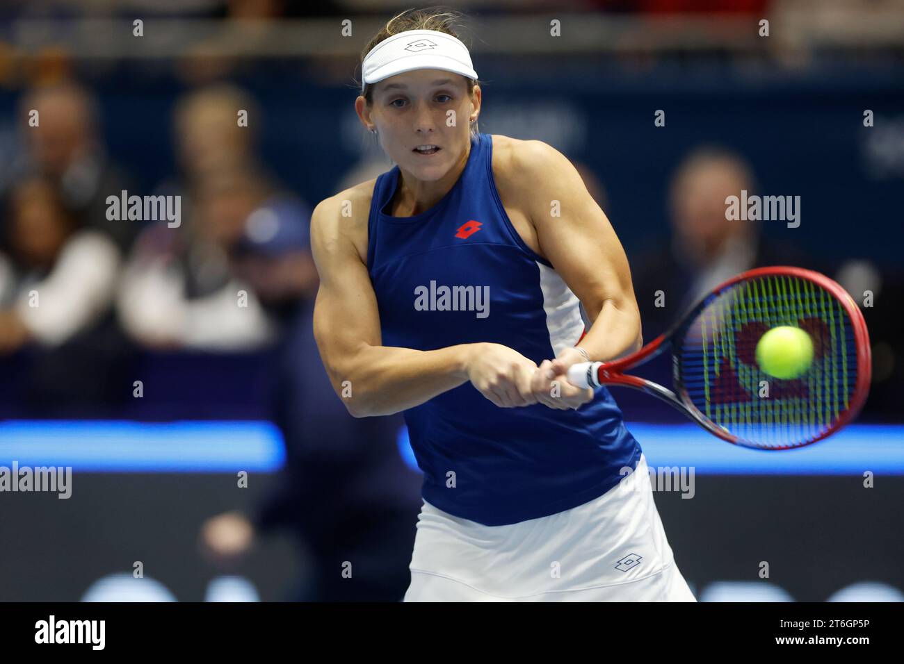 Tennis player Varvara Gracheva (FRA) in action during the final group ...