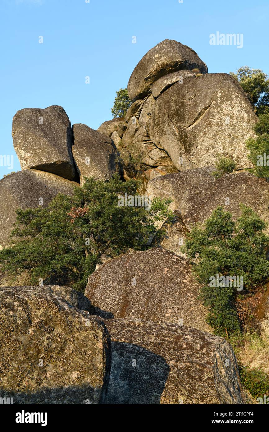 Granitic relief (spheroidal weathering). This photo was taken in ...